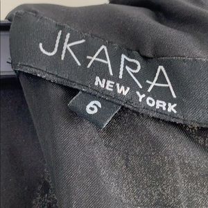 J Kara | Dresses | J Kara New York 6 Long Formal Beaded Dress Black ...